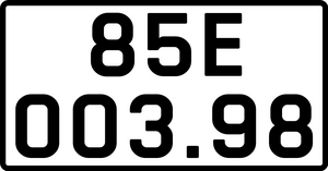 Tổng quan biển số ô tô 85E-003.98 - BienSo.Com